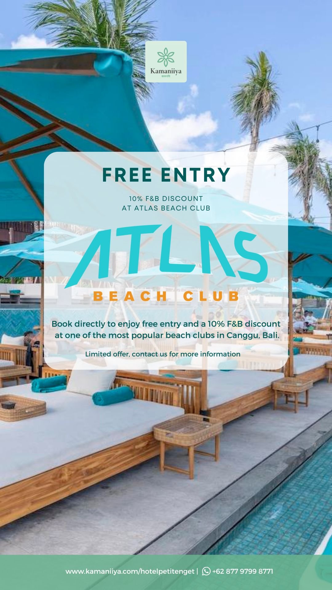 Free entry and get disc. 10% F&B purchase at Atlas Beach Club ...